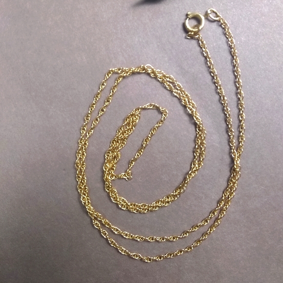 14KT Gold Chain | Jewelry | 4kt Gf Vintage Solid 2 Fancy Cable Neck ...
